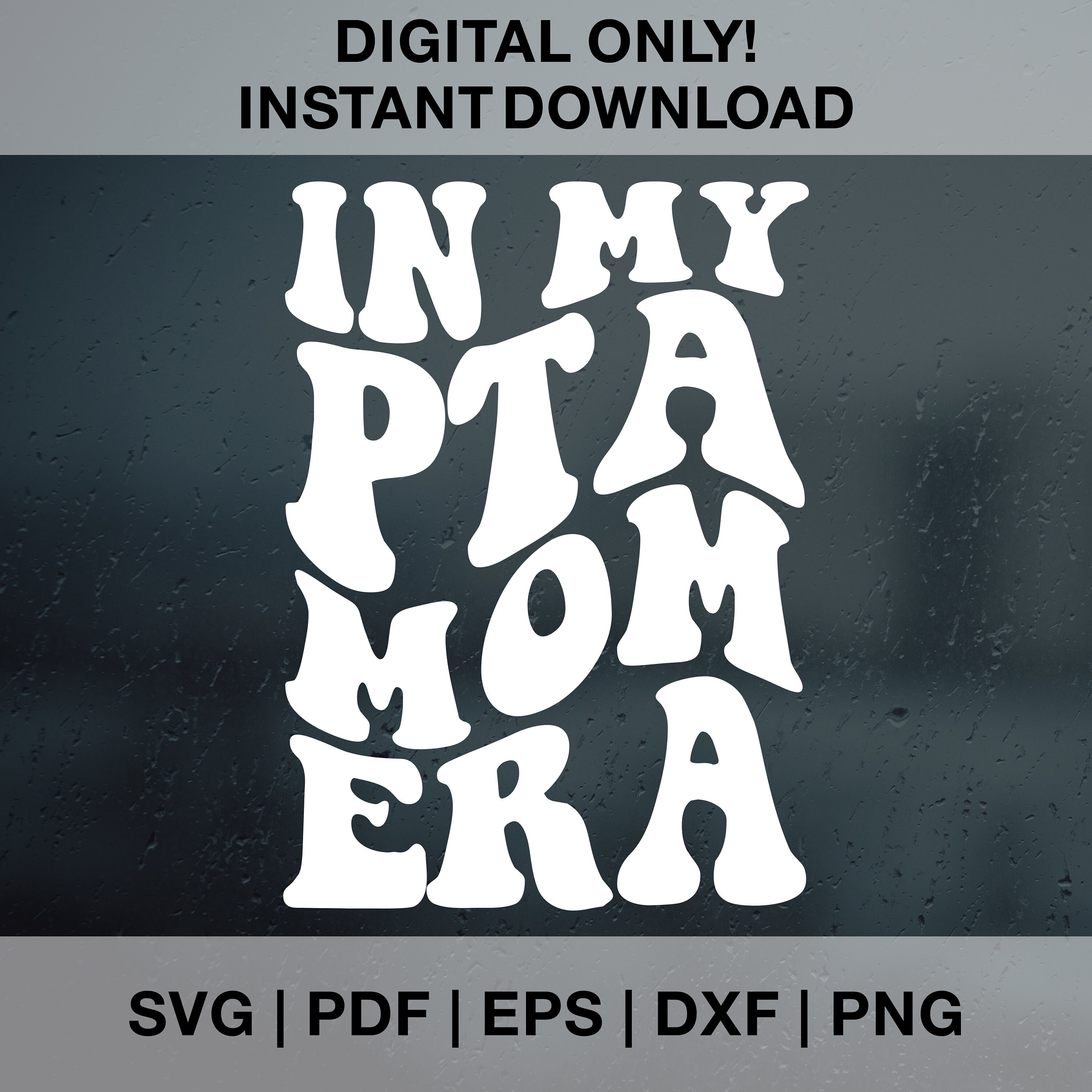 In My PTA Mom Era SVG PNG Pdf Dxf Eps Cut Files for Cricut - Etsy