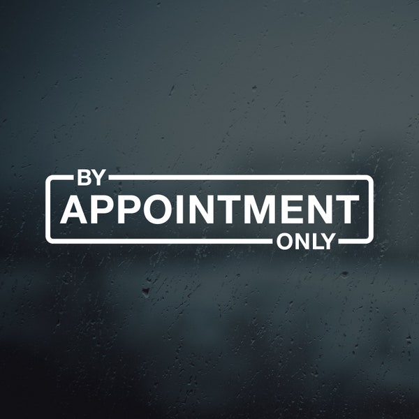 By Appointment Only Sign - Etsy