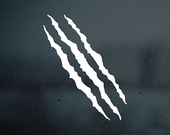 Claw Marks Decal, Claw Marks Sticker for Macbook, Laptop, Car, Notebook ...