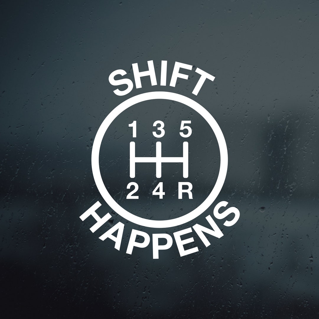 5 Speed Gear Vinyl Decal Sticker | Car Decal | Funny Bumper Sticker ...