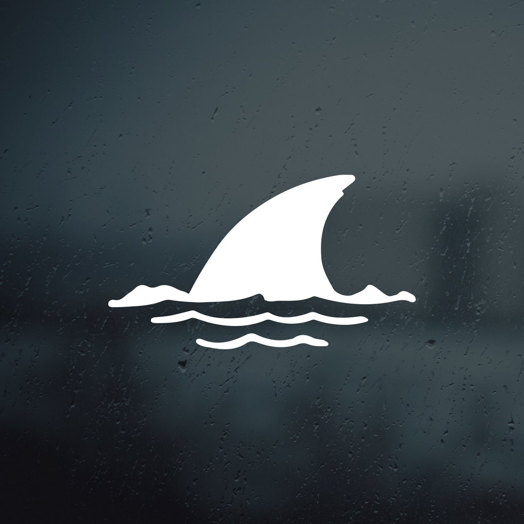 Shark Fin Vinyl Decal Sticker - Etsy