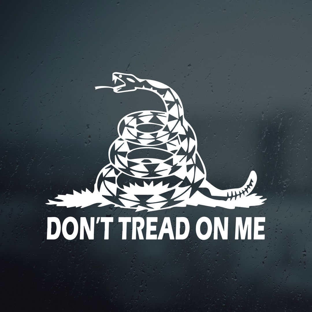 Don't Tread on Me Vinyl Decal Sticker - Etsy
