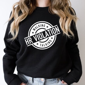 Funny Walking Talking HR Violation SVG Stamp Design, Funny Gag Gifts ...