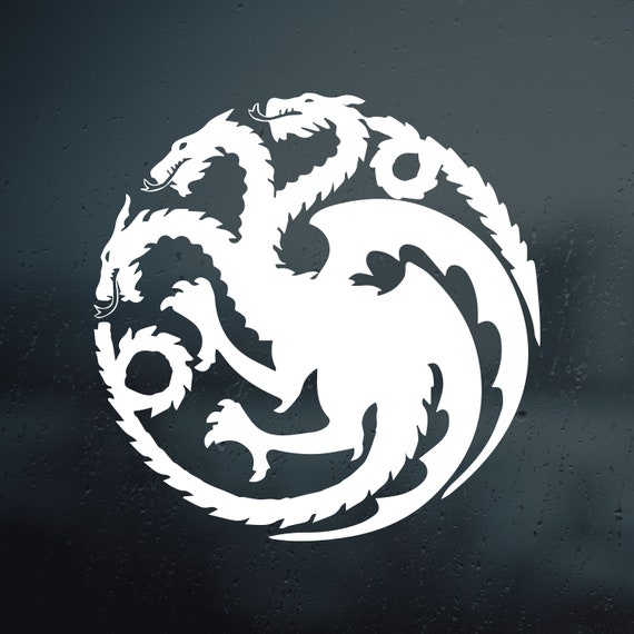 Targaryen Logo Vinyl Decal Sticker House Targaryen Vinyl - Etsy India