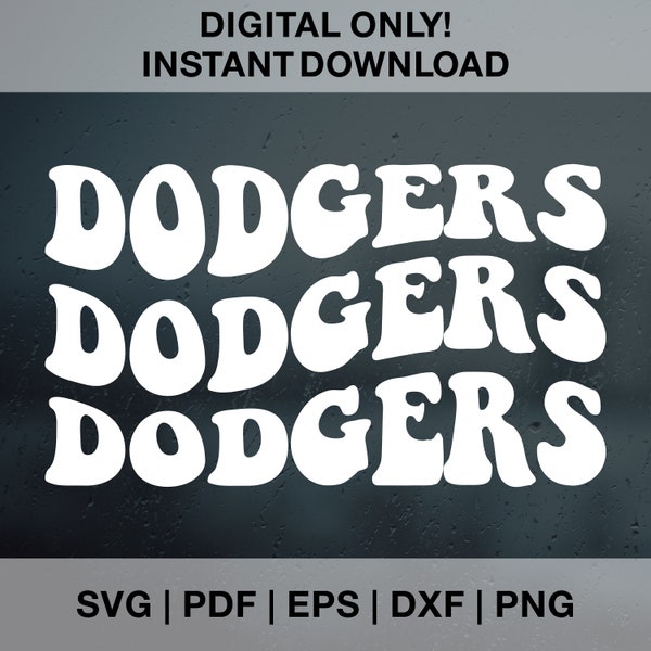 Dodgers Font - Etsy