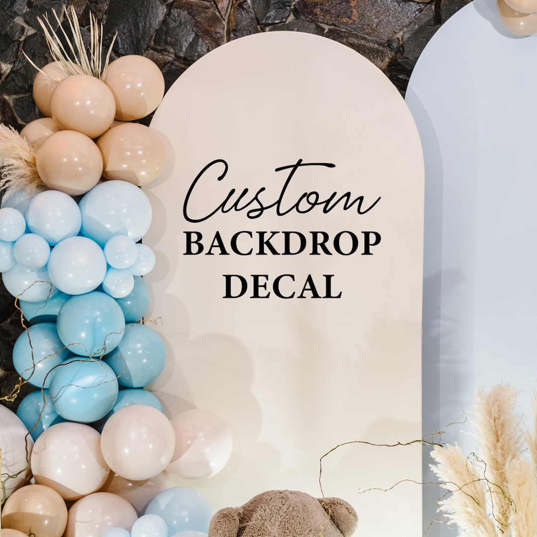 Custom Birthday Decal, Custom Bridal Shower Decal for Party Balloon ...