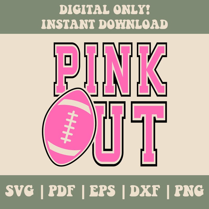Pink Out Svg - Etsy