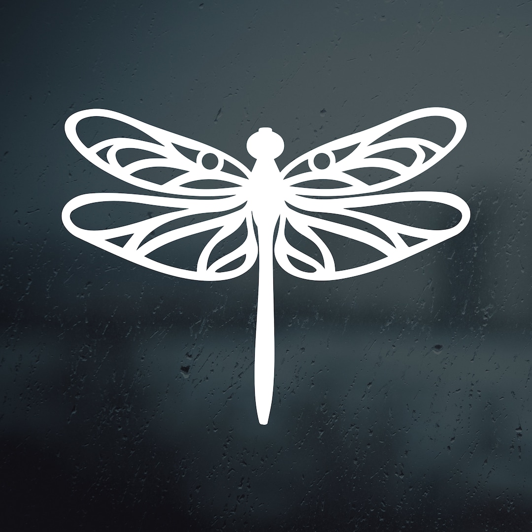 Dragonfly Vinyl Decal Sticker - Dragonfly Decal - Dragonfly Car Decal ...