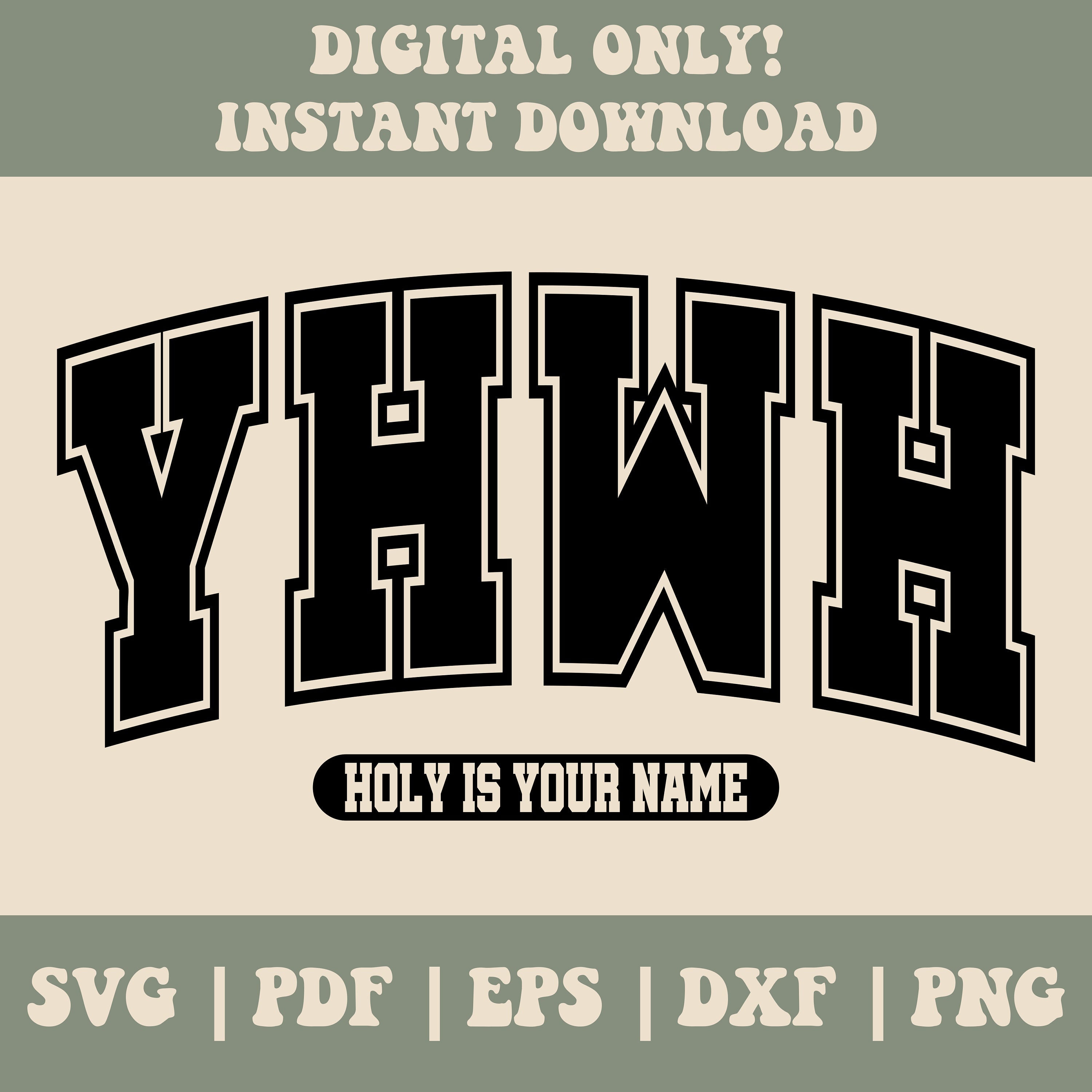 YHWH SVG PNG Dxf, Bible Verse Svg, Christian Shirt, Christian Svg Png ...