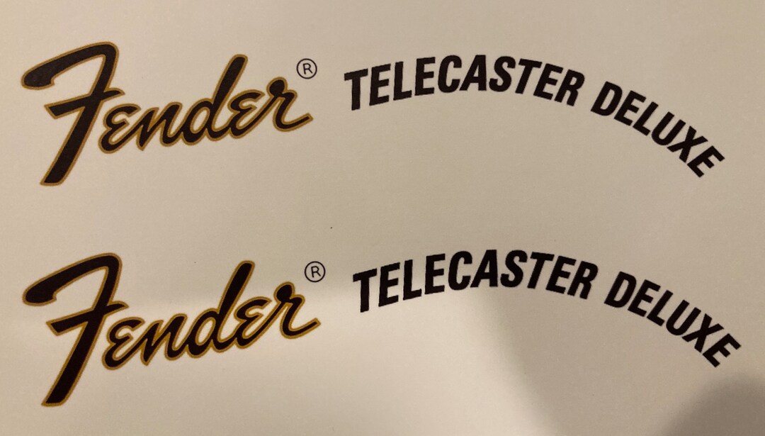 Fender Telecaster Deluxe Waterslide Headstock Decal (3 Count) - Etsy