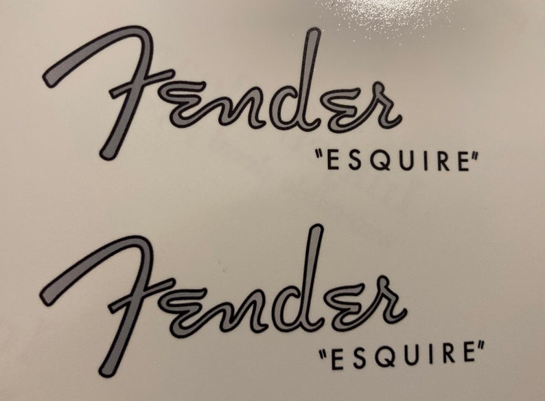 60s Fender Esquire Waterslide Headstock Decal (3 Count) - Etsy