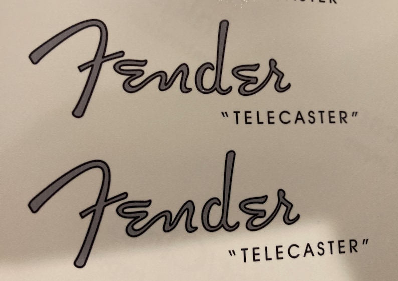 60s Fender Telecaster Waterslide Headstock Decal (3 Count) - Etsy