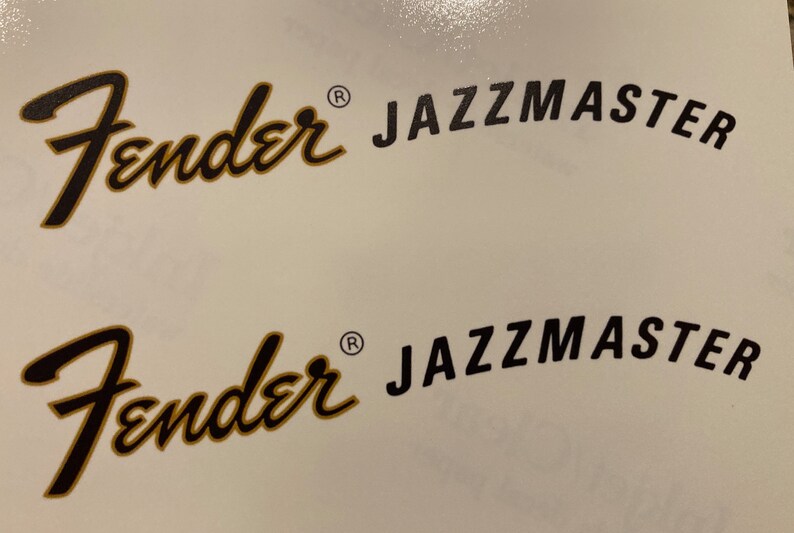 70s Fender Jazzmaster Waterslide Headstock Decal (3 Count) - Etsy