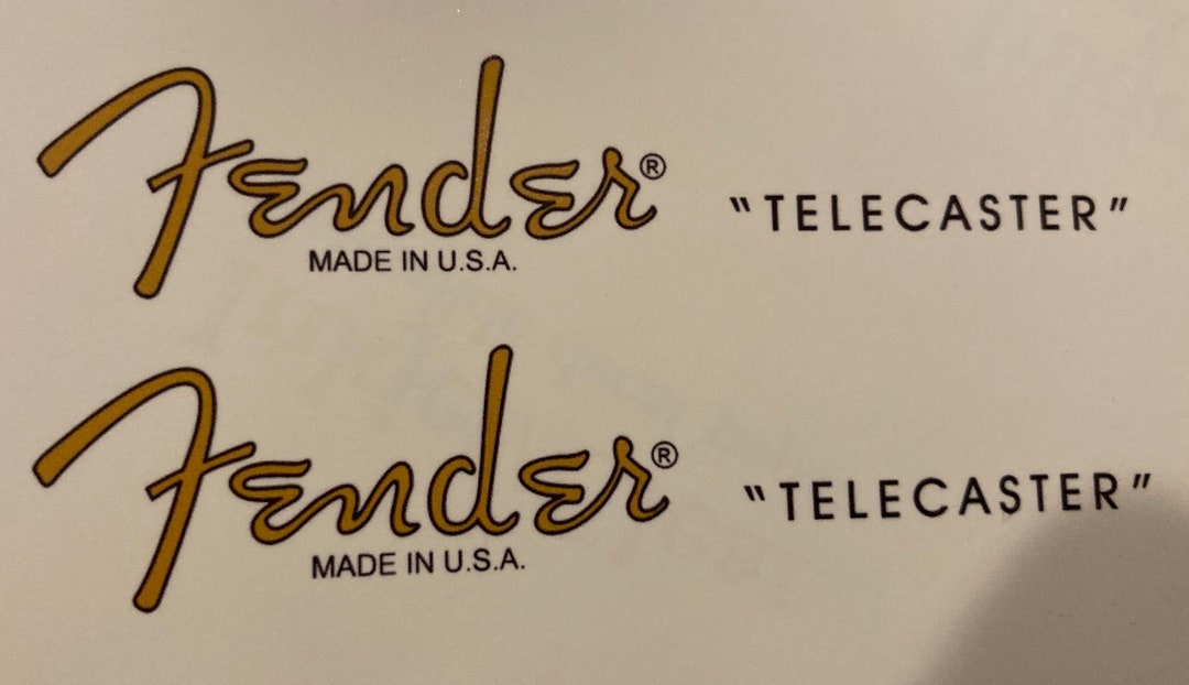 Fender Telecaster USA Gold Waterslide Headstock Decal (3 Count) - Etsy