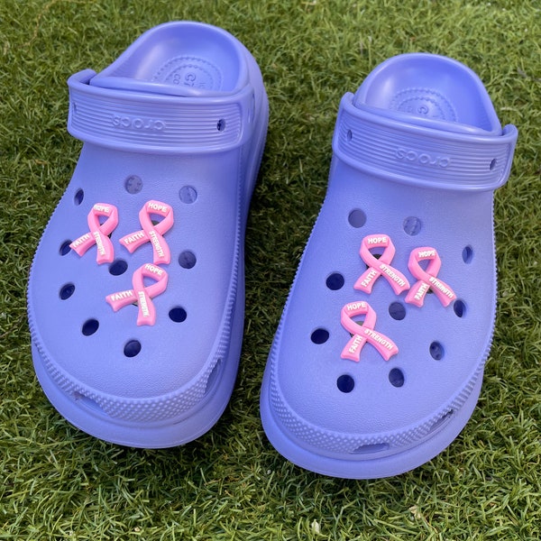 Breast Cancer Awareness Crocs Jibbitz - Etsy