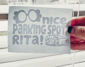 Nice Parking Spot Rita Car Decal | Etsy