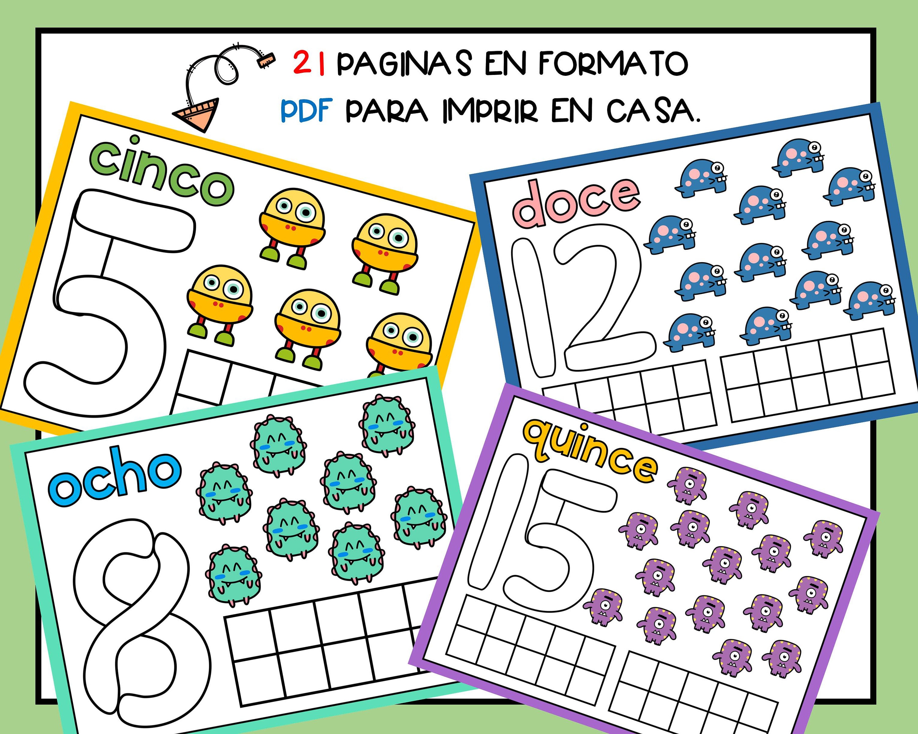 NUMEROS CON PLASTILINA - Etsy