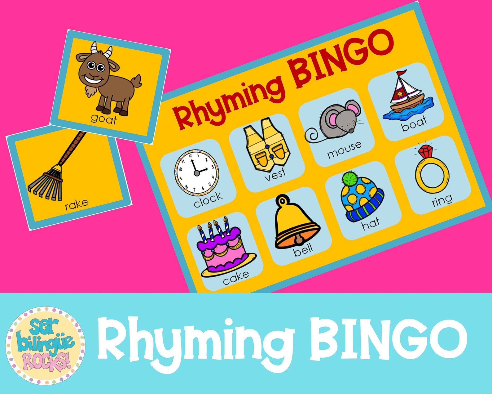 Rhyming BINGO | Etsy