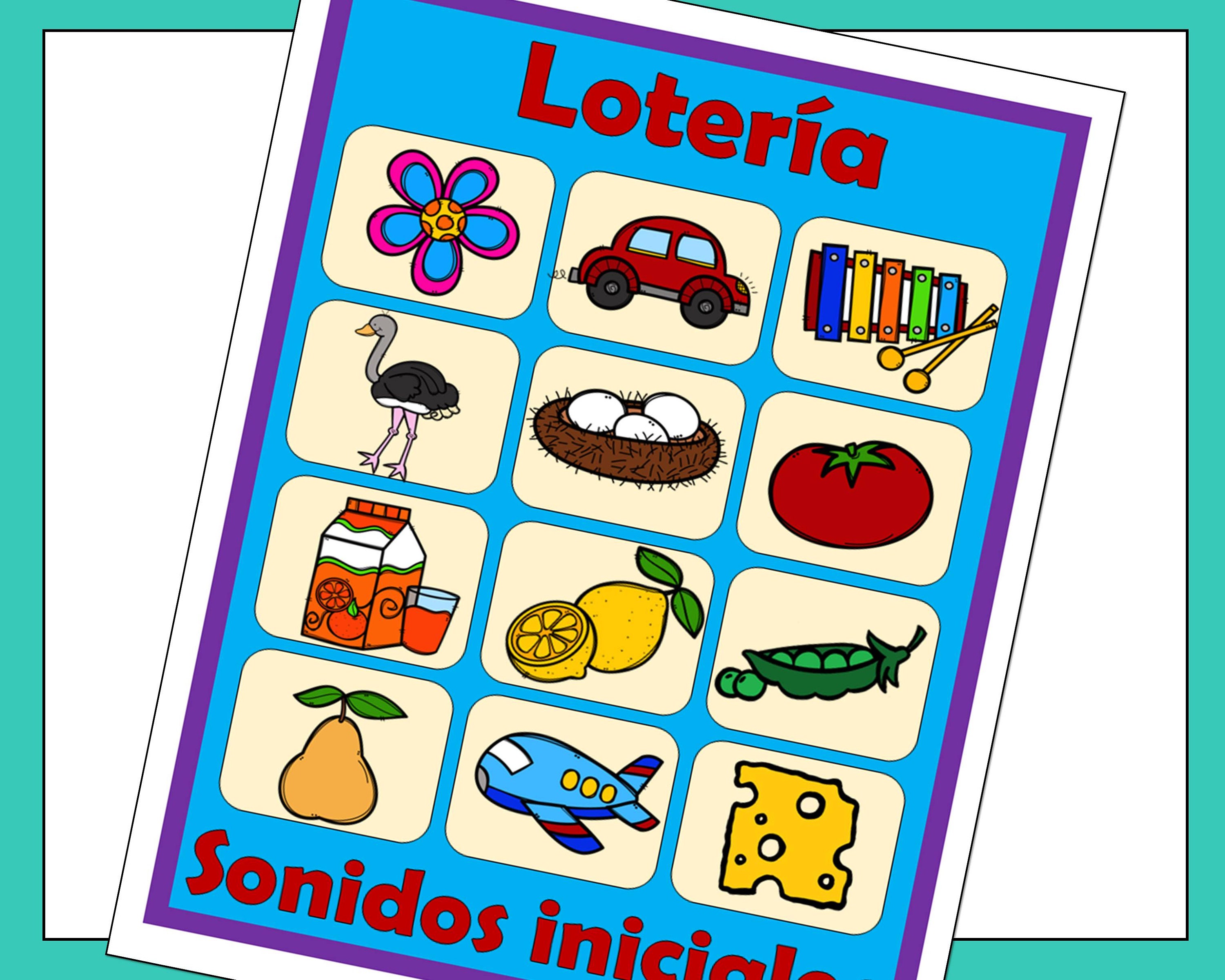 Loteria De Sonidos Iniciales - Etsy