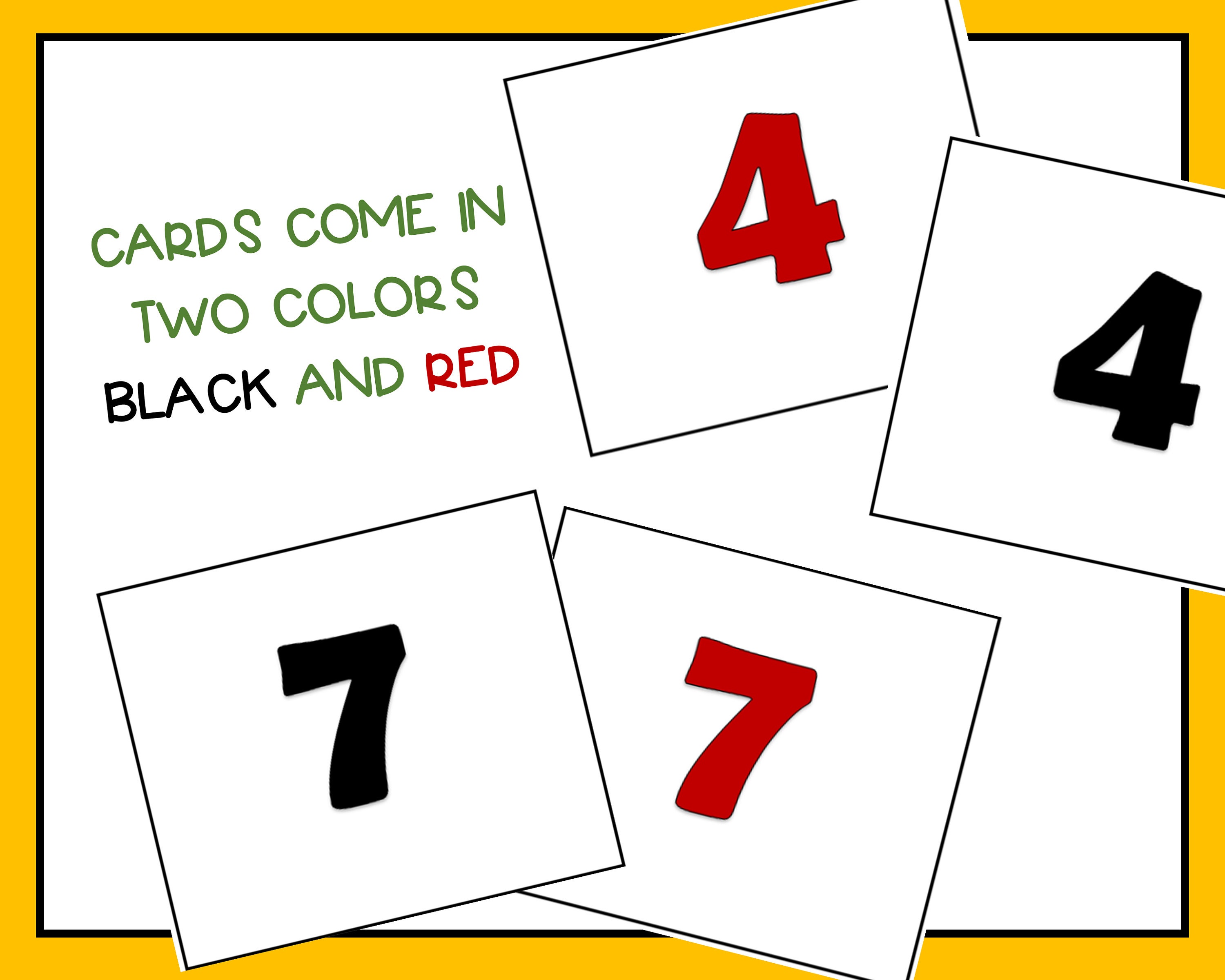 0-120 Number Flashcards - Etsy