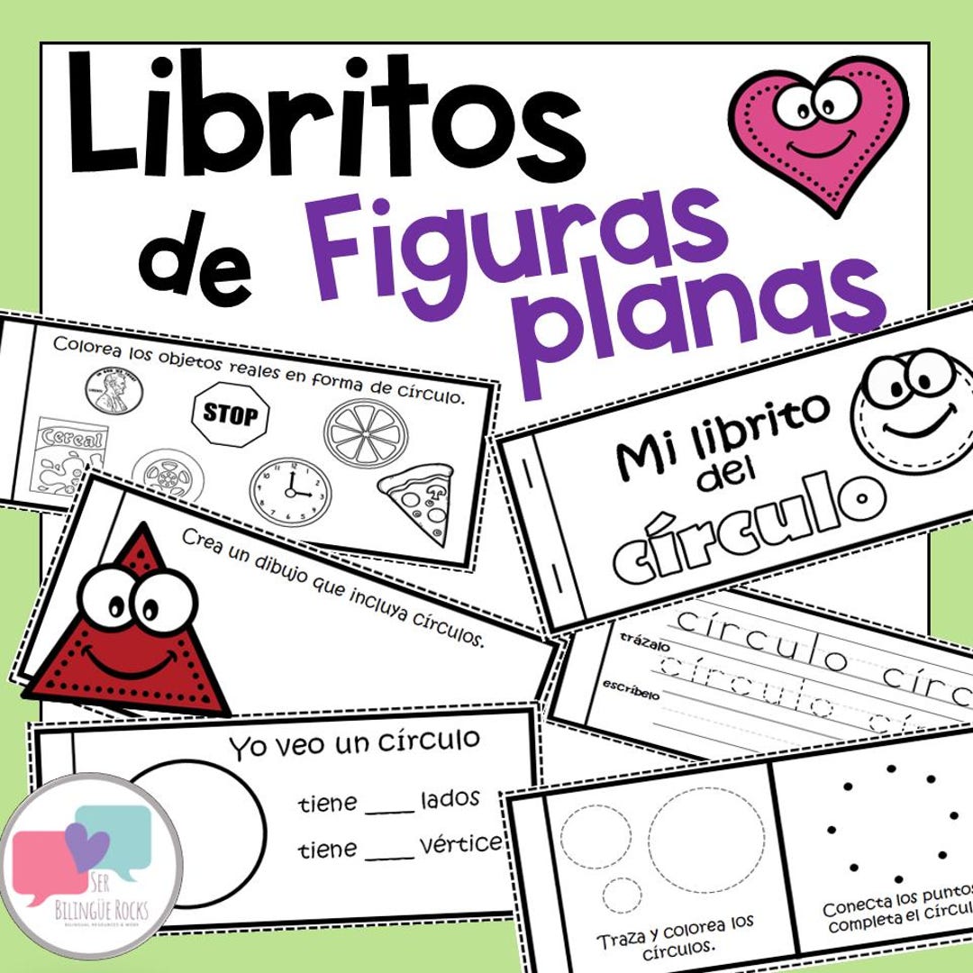 Libritos De Figuras Geométricas - Etsy