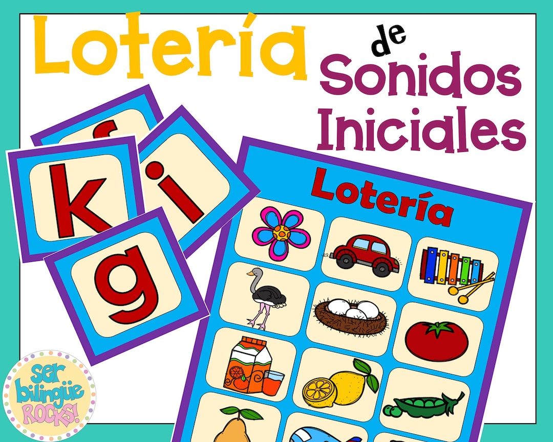 Loteria de Sonidos Iniciales - Etsy Österreich
