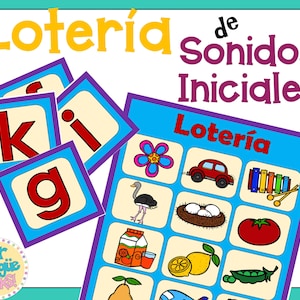 Loteria De Sonidos Iniciales - Etsy