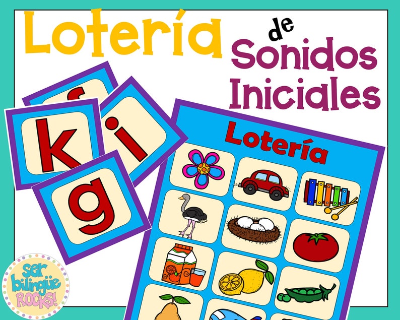 Loteria De Sonidos Iniciales - Etsy