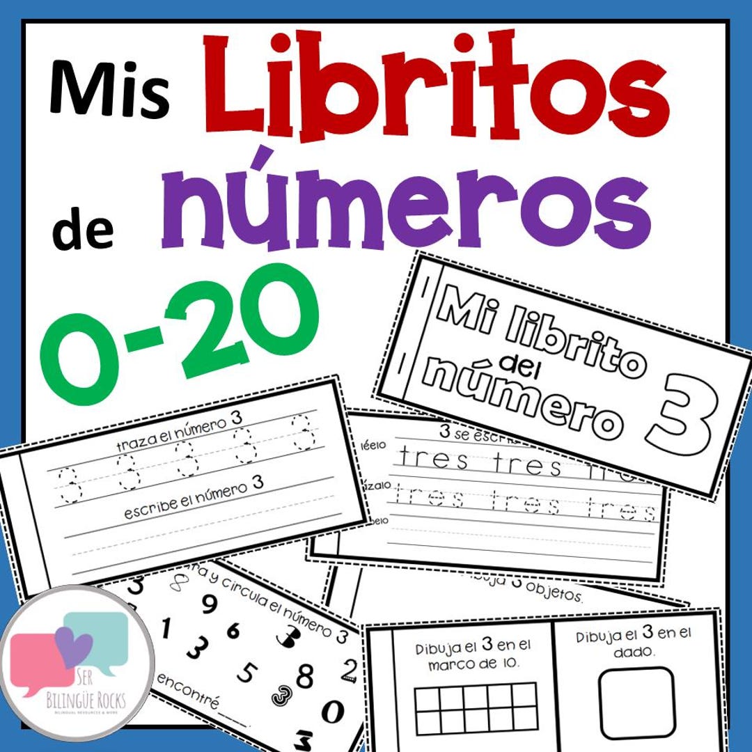 Libritos De Números - Etsy