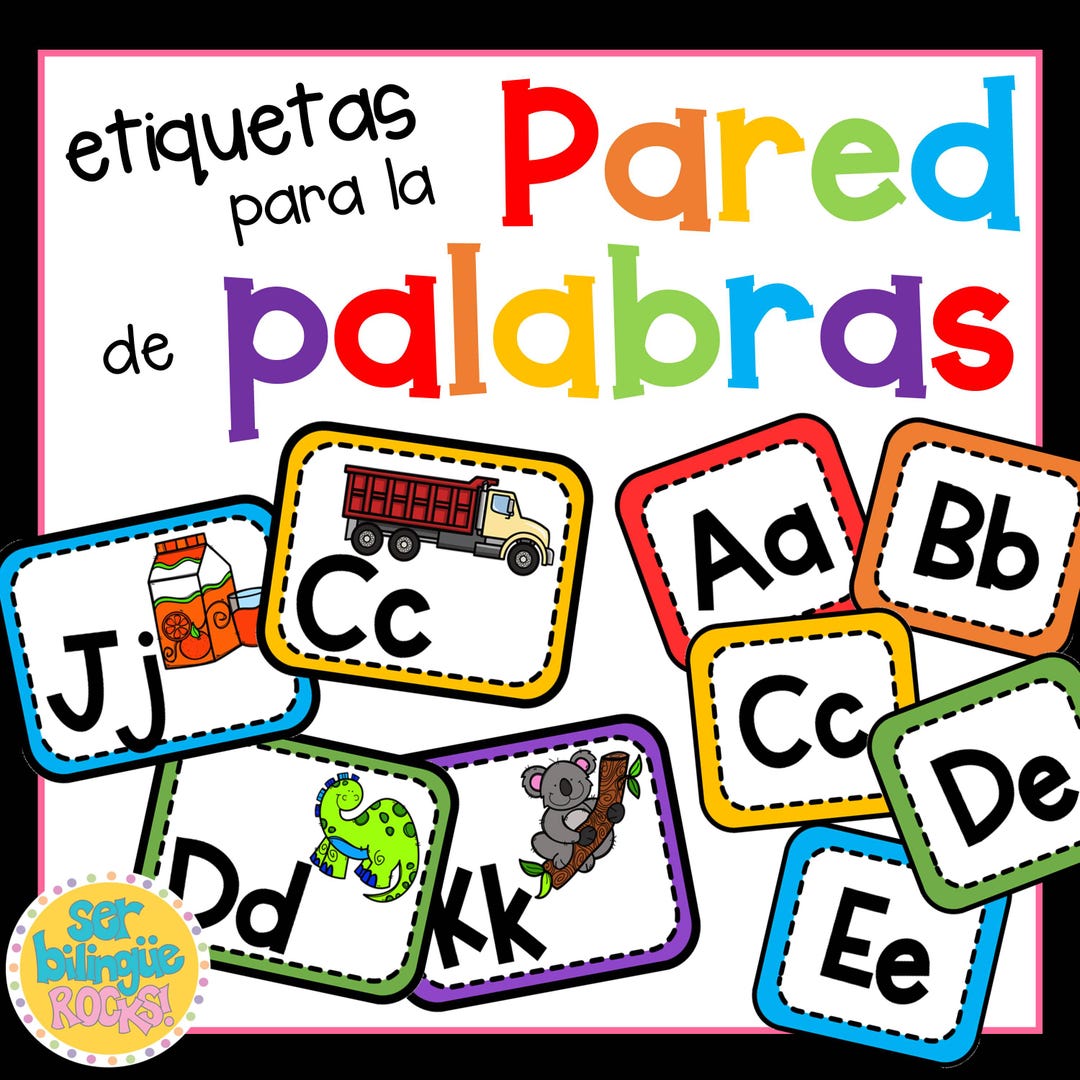 Pared De Palabras - Arcoíris - Etsy