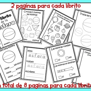 Libritos De Figuras Geométricas Tridimensionales - Etsy