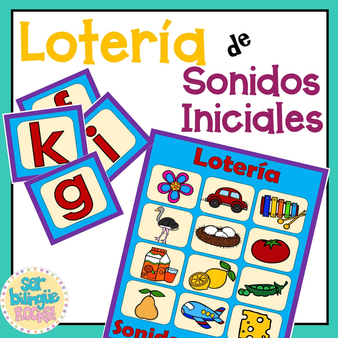 Loteria De Sonidos Iniciales - Etsy