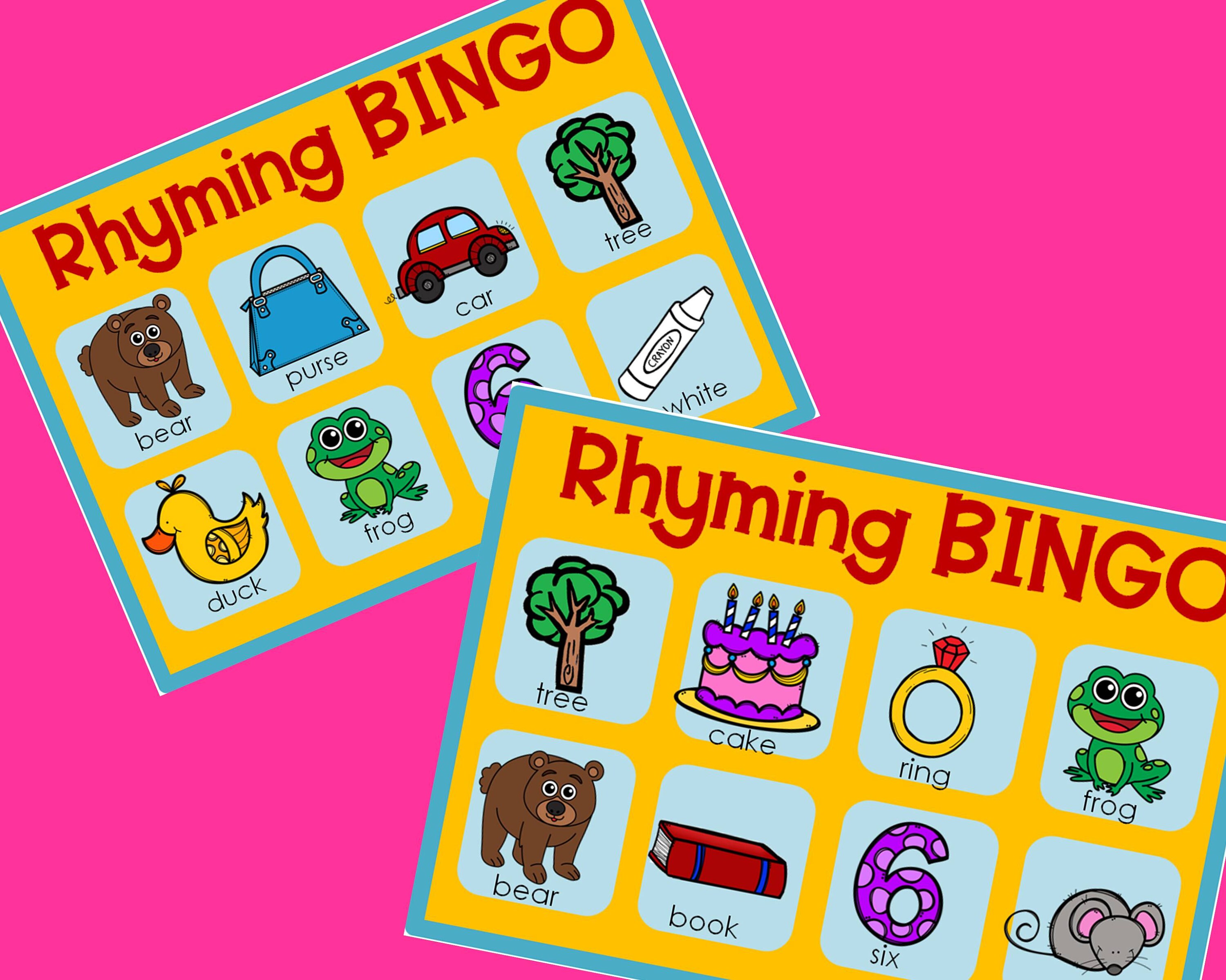 Rhyming BINGO | Etsy