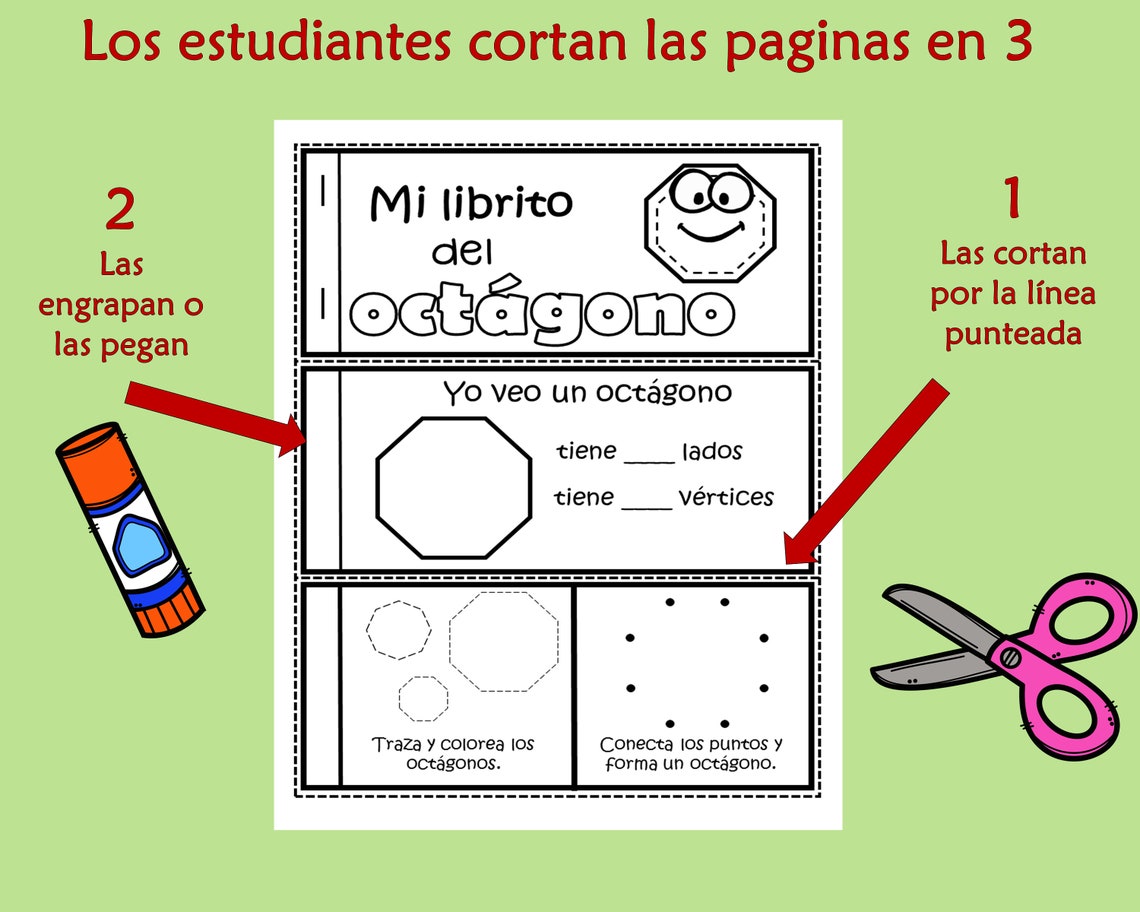 Libritos de figuras geométricas | Etsy