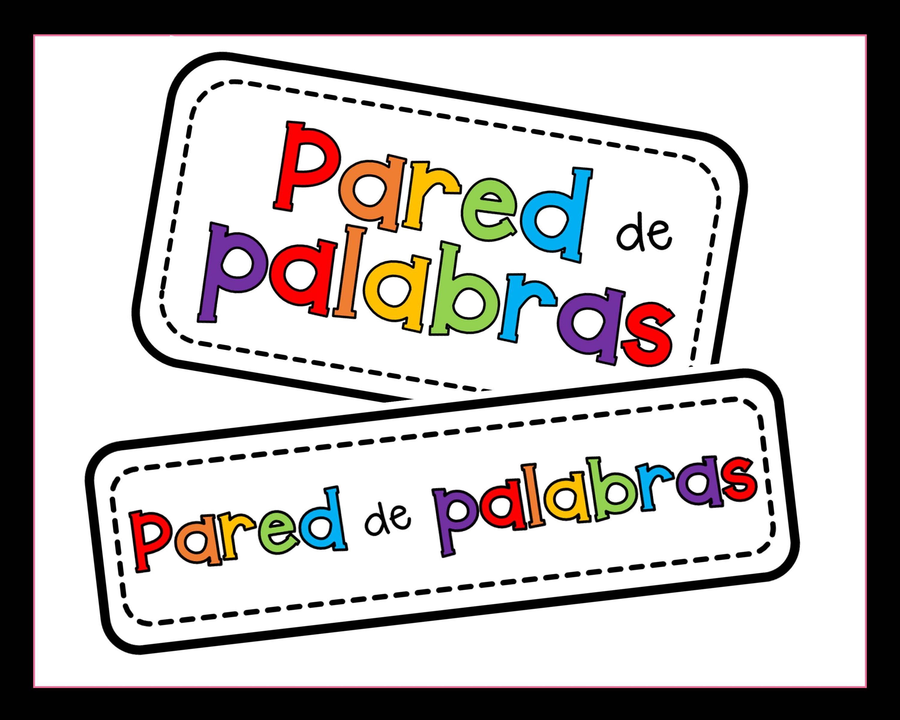 Pared De Palabras Arcoíris - Etsy