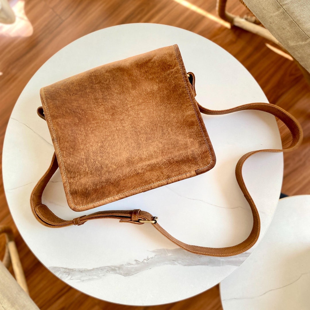 Leather Laptop Bag Satchel 11-13 Inch, Handmade Full-grain Leather ...