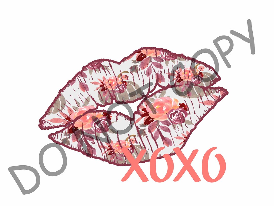 Floral Pumpkin Lips Xoxo Png,fall Sublimation Designs Download,floral ...