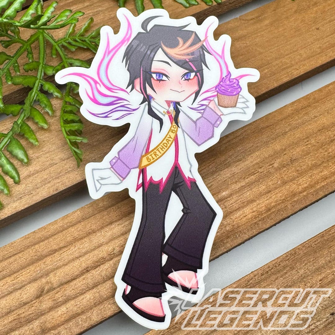 Luxiem Shu Yamino Birthday 4in Sticker Nijisanji EN Vtuber - Etsy