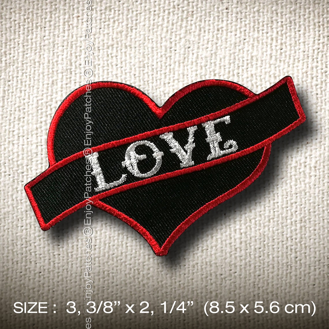 LOVE Heart Iron-On Patch Love Badge Patch Décoratif Friend | Etsy