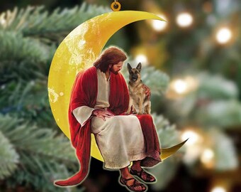 German Shepherd Jesus - Etsy