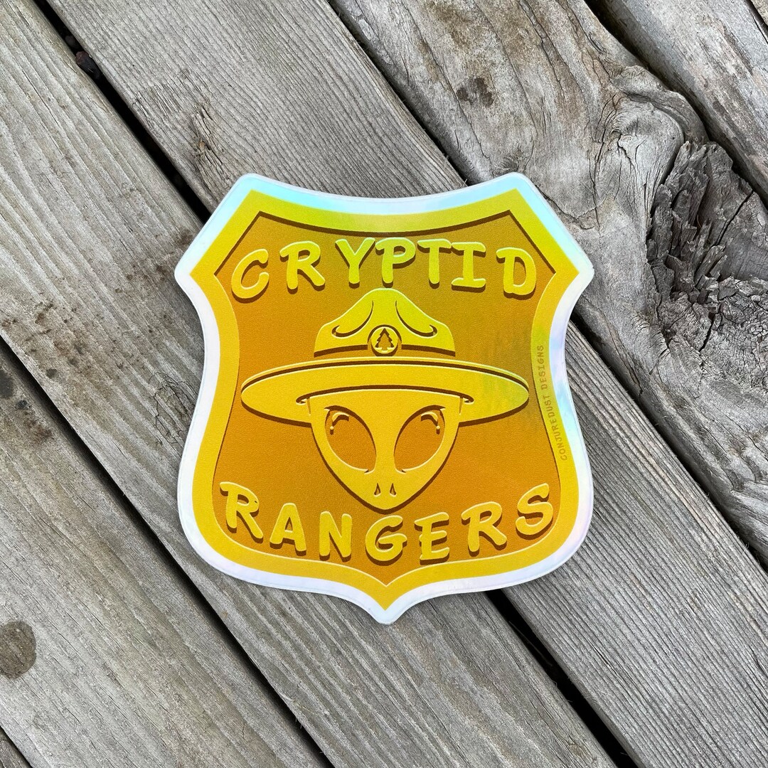 Cryptid Rangers Badge Sticker - Etsy