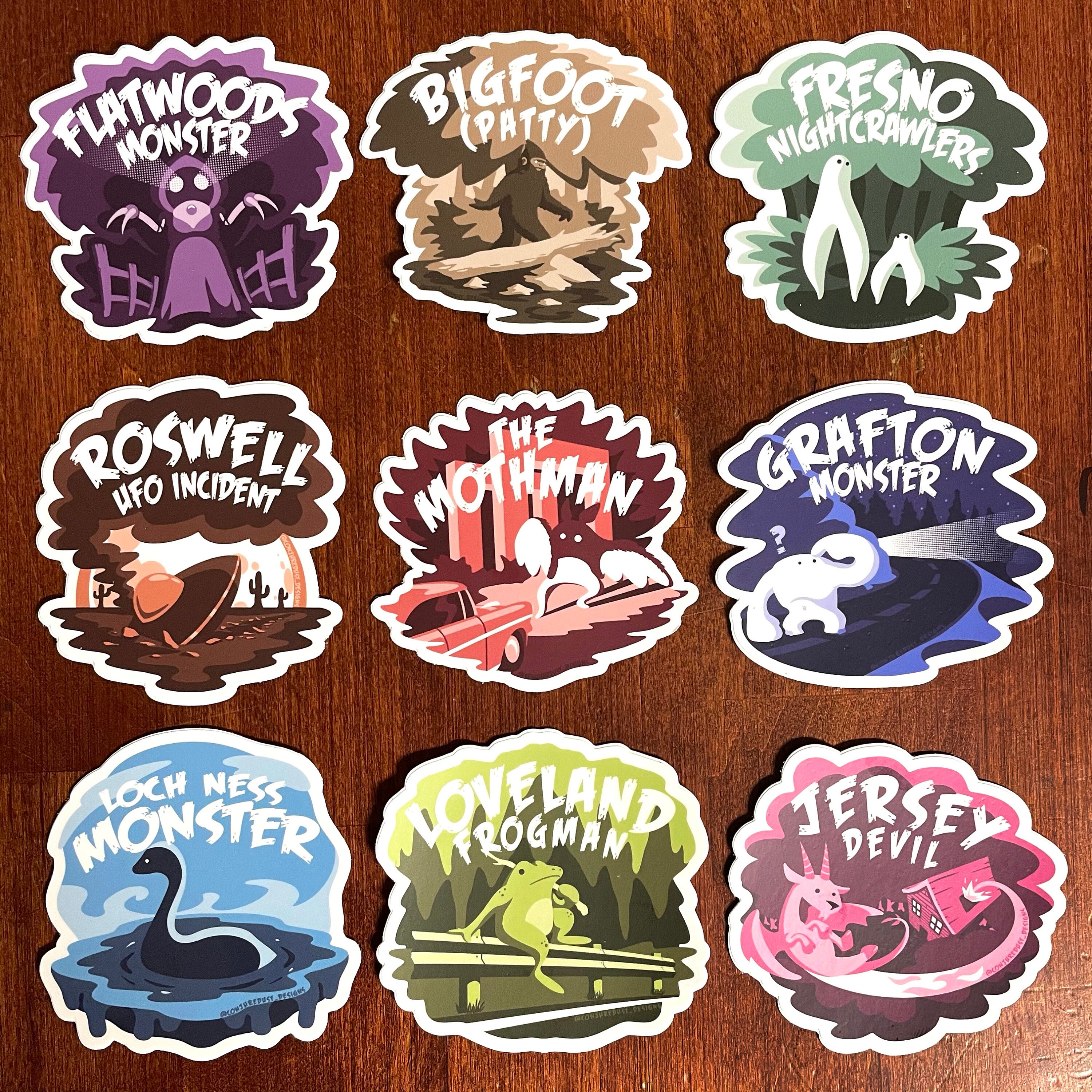 Cryptid Encounter Series 1 Individual Stickers - Etsy