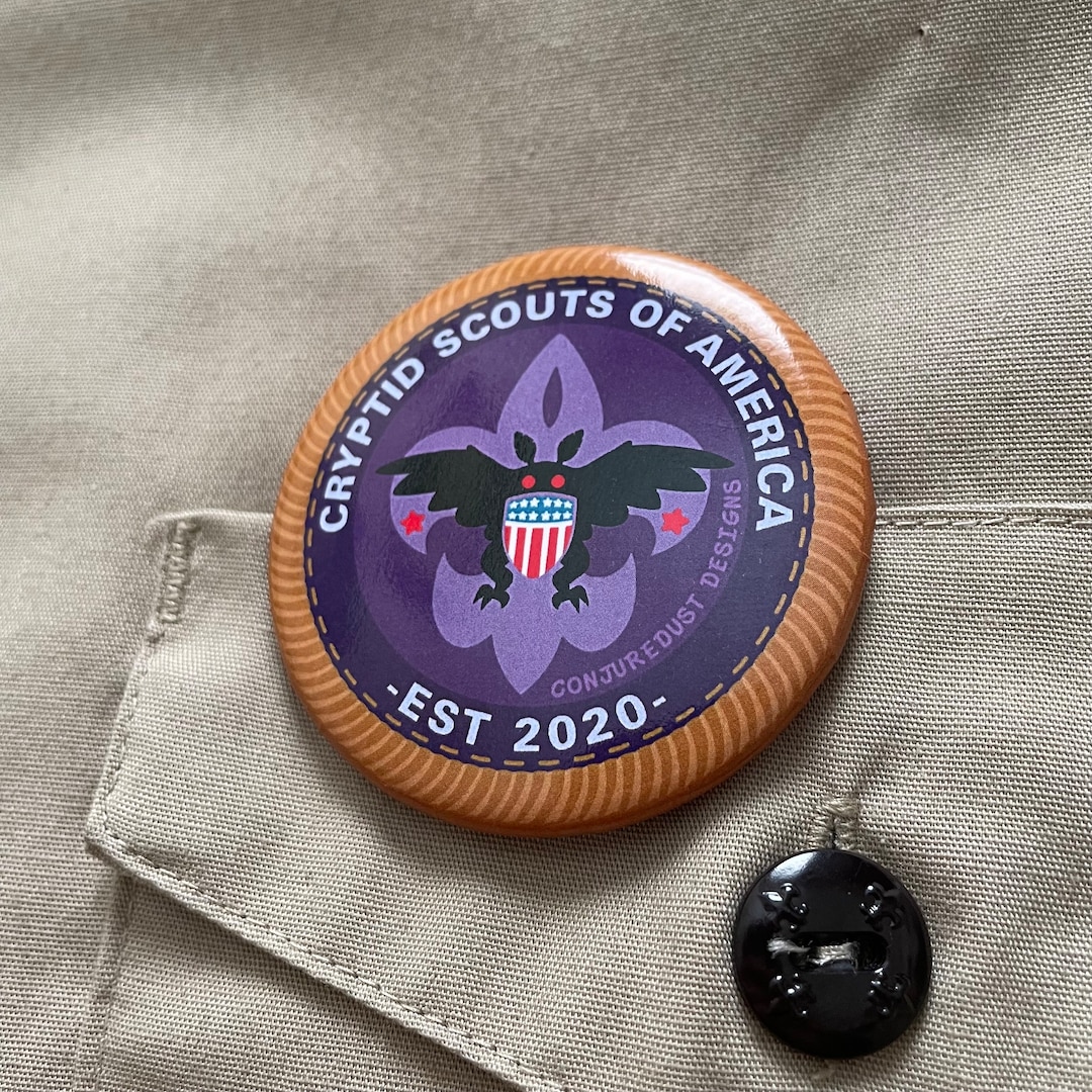 Cryptid Scouts Badge - Pin (regular and XL) - Etsy