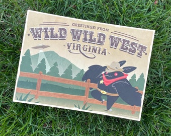 Wild West Postcard - Etsy