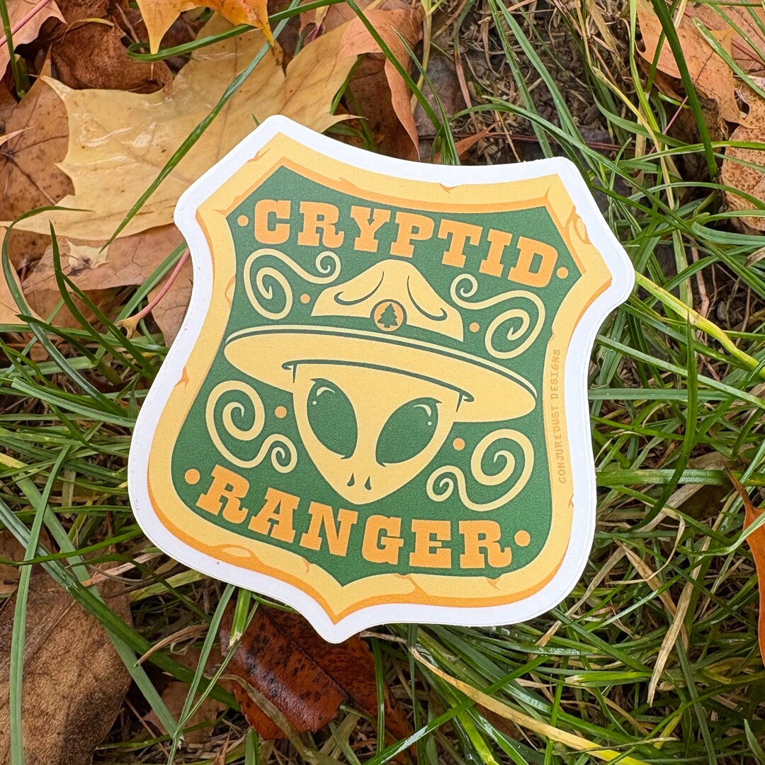 Cryptid Rangers Badge - Sticker - Etsy