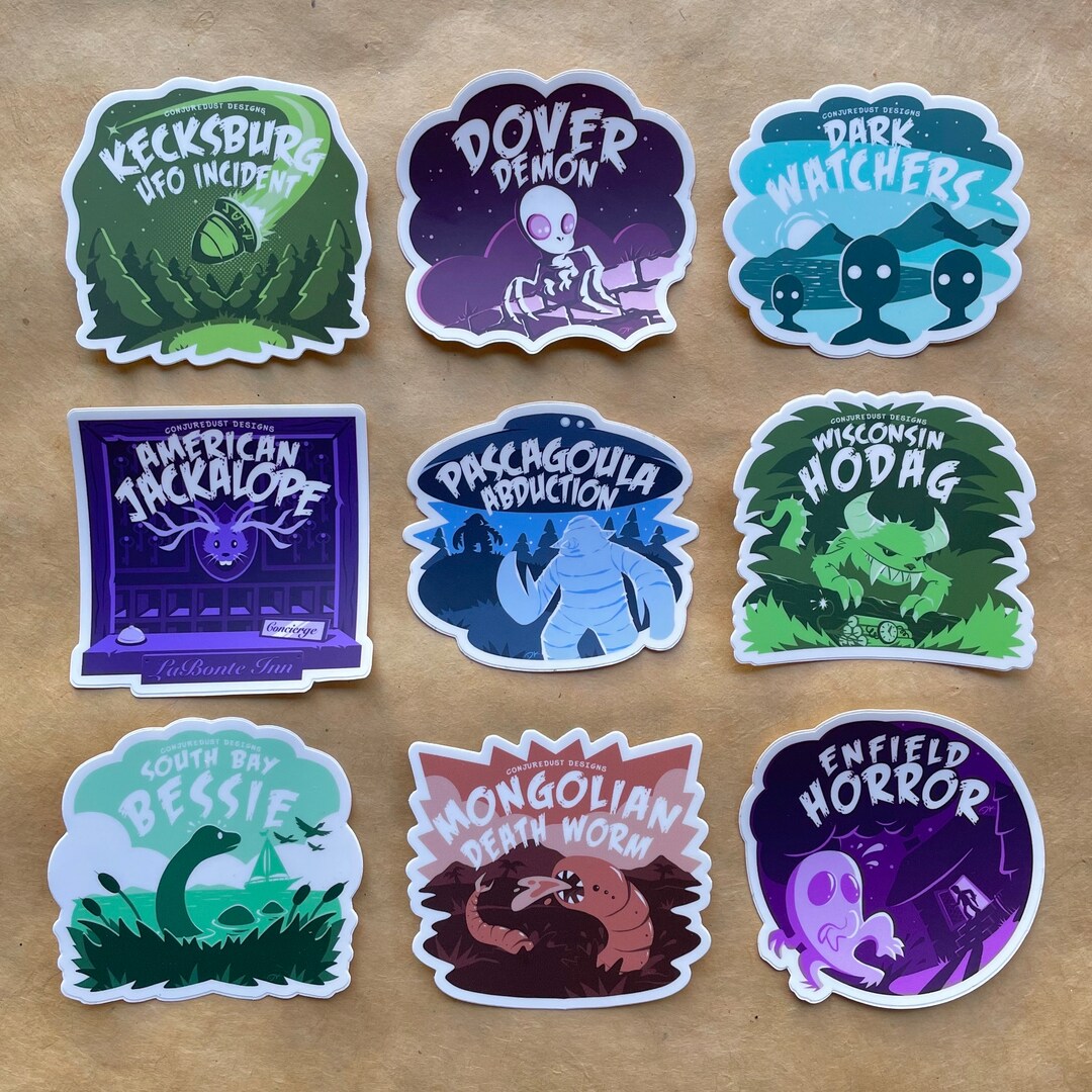 Cryptid Encounter Series 3 - Individual Stickers - Etsy