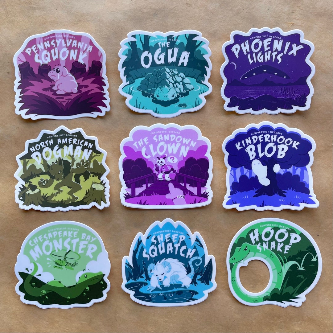 Cryptid Encounter Series 4 - Individual Stickers - Etsy