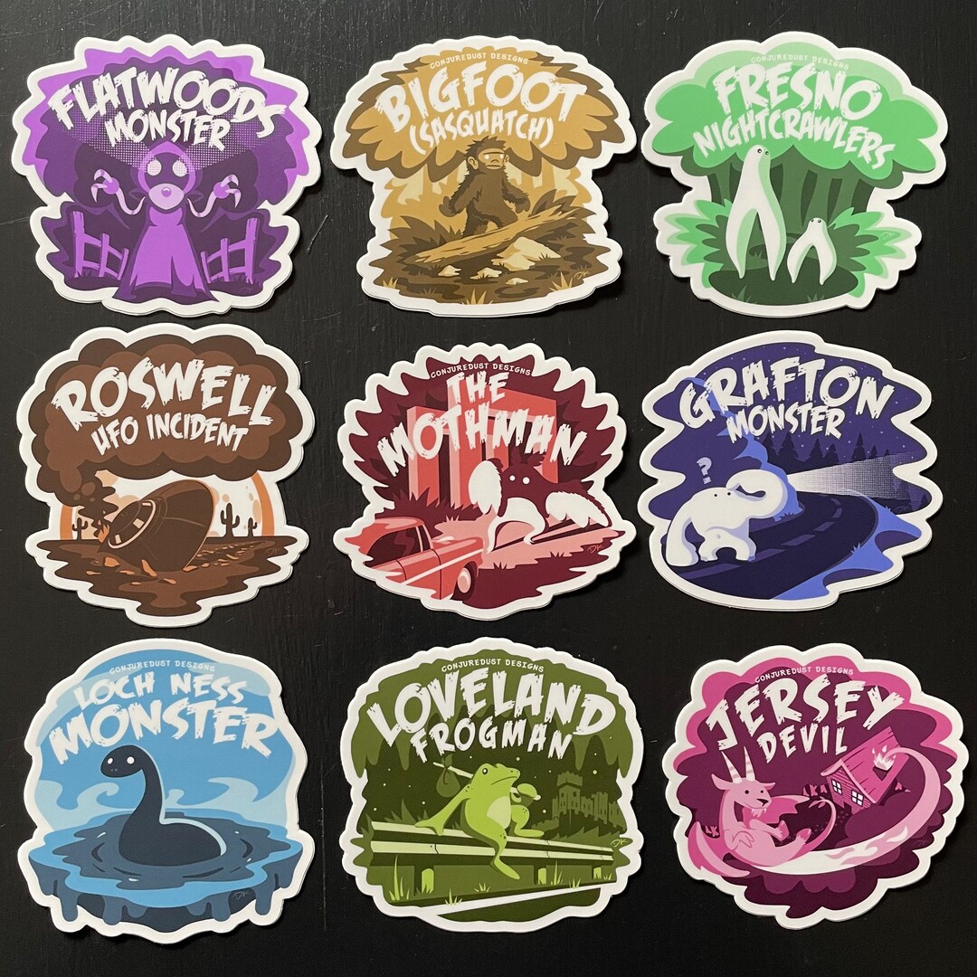 Cryptid Encounter Series 1 Individual Stickers - Etsy