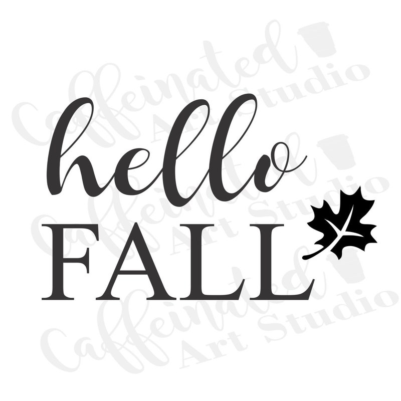 Hello Fall Svg - Etsy
