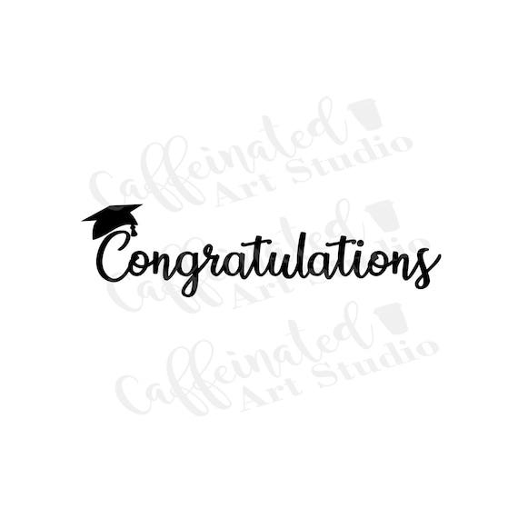 Felicitaciones / Graduado / svg / png / eps / dxf / pdf / | Etsy
